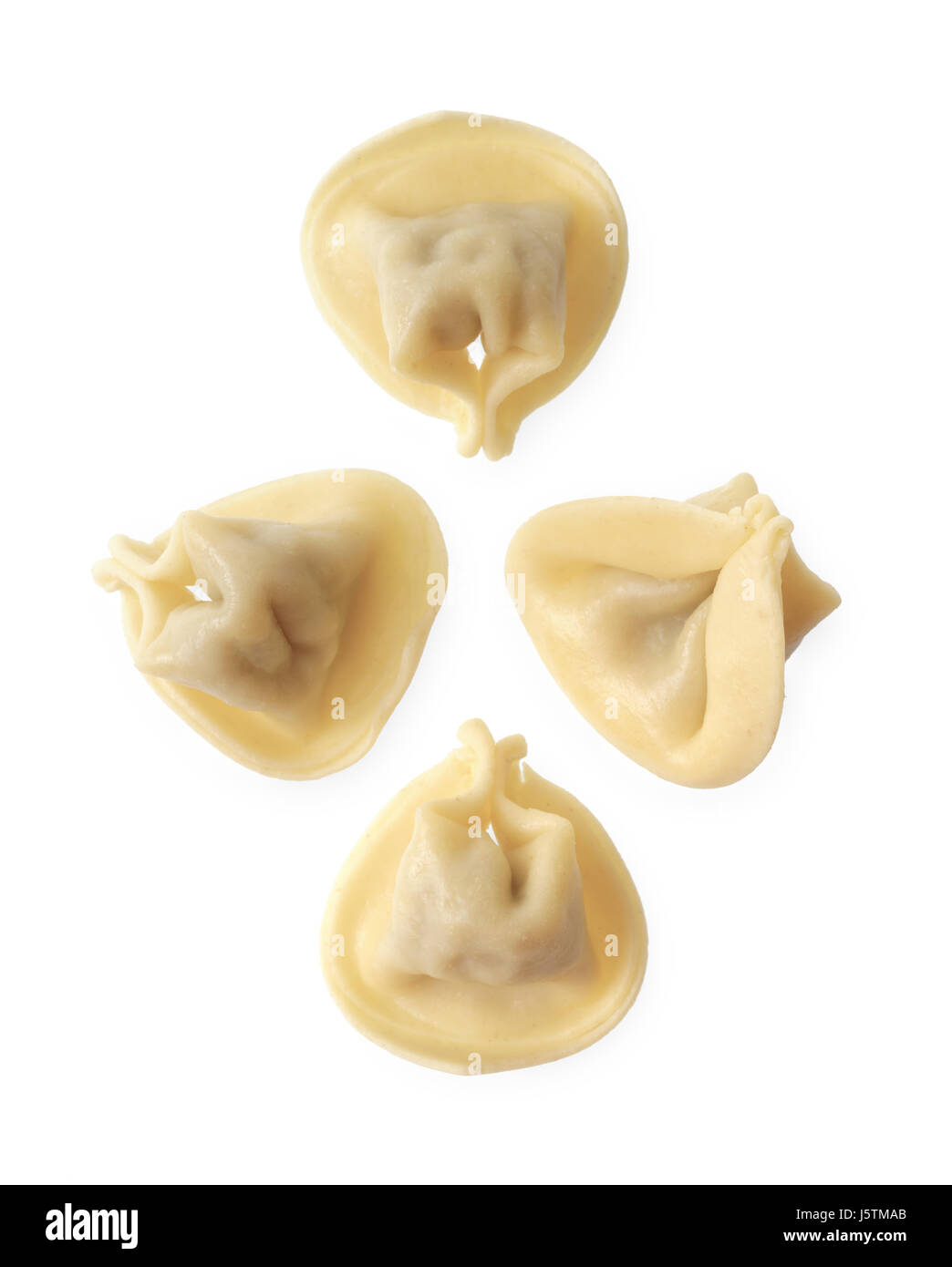 Food and drinks: fresh homemade traditional tortellini, isolated on ...