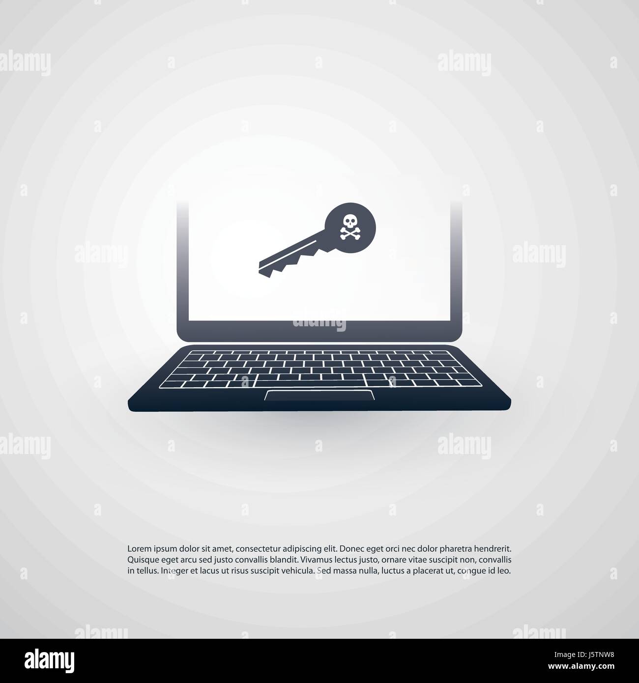 Laptop and Envelope - Backdoor Infection by E-mail - Virus, Malware ...