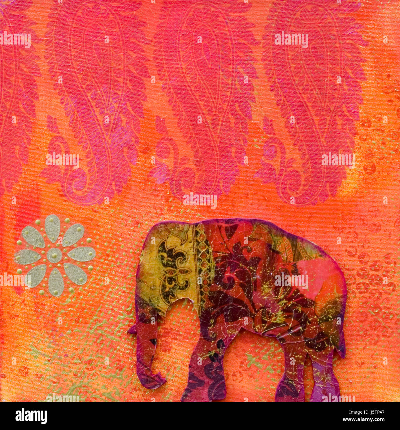 collage with elephant Stock Photo - Alamy