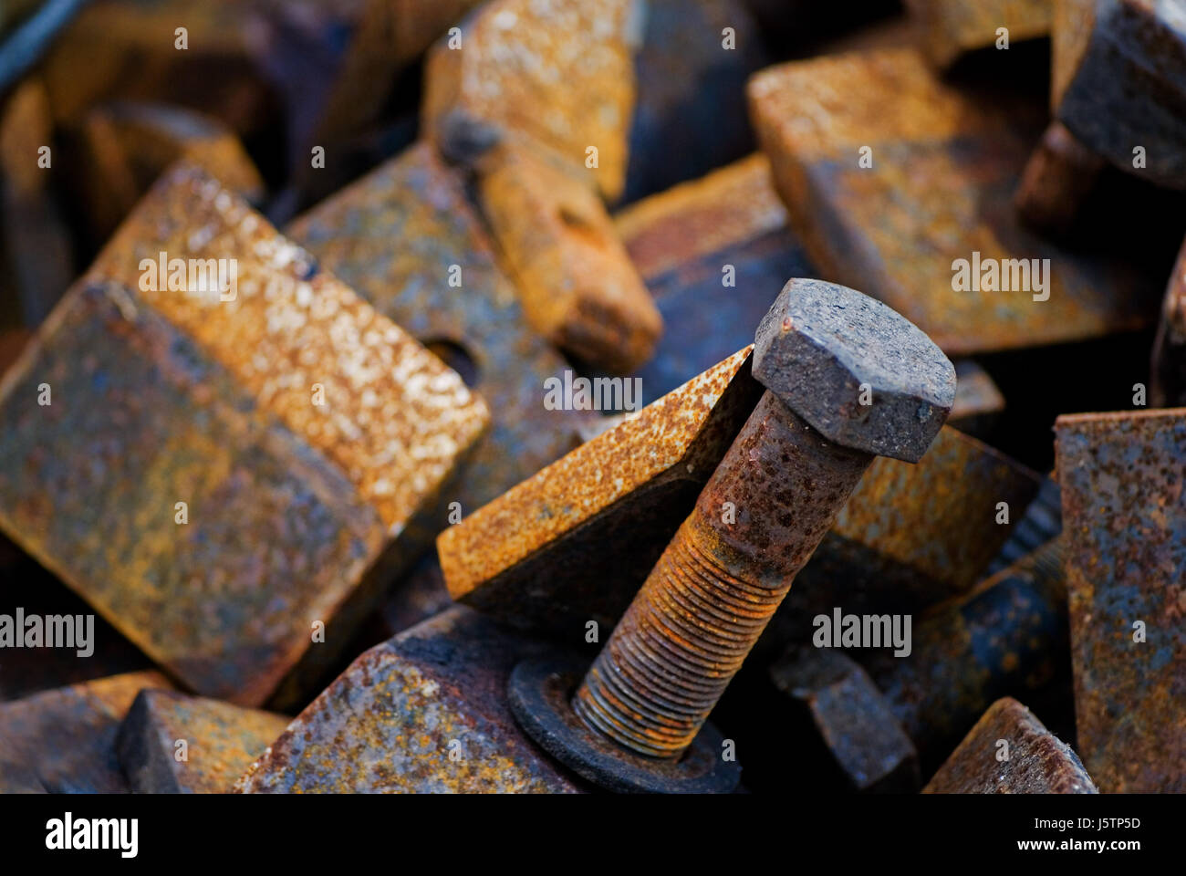iron screws metal rust trash scrap environmental pollution corrosion ...