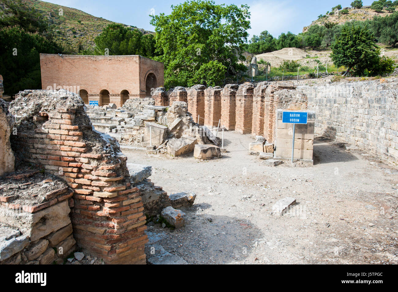 Odeon of Gortyn, Crete Stock Photo - Alamy