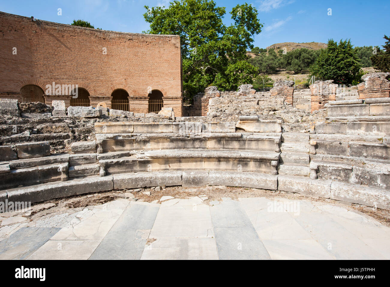Odeon of Gortyn, Crete Stock Photo - Alamy