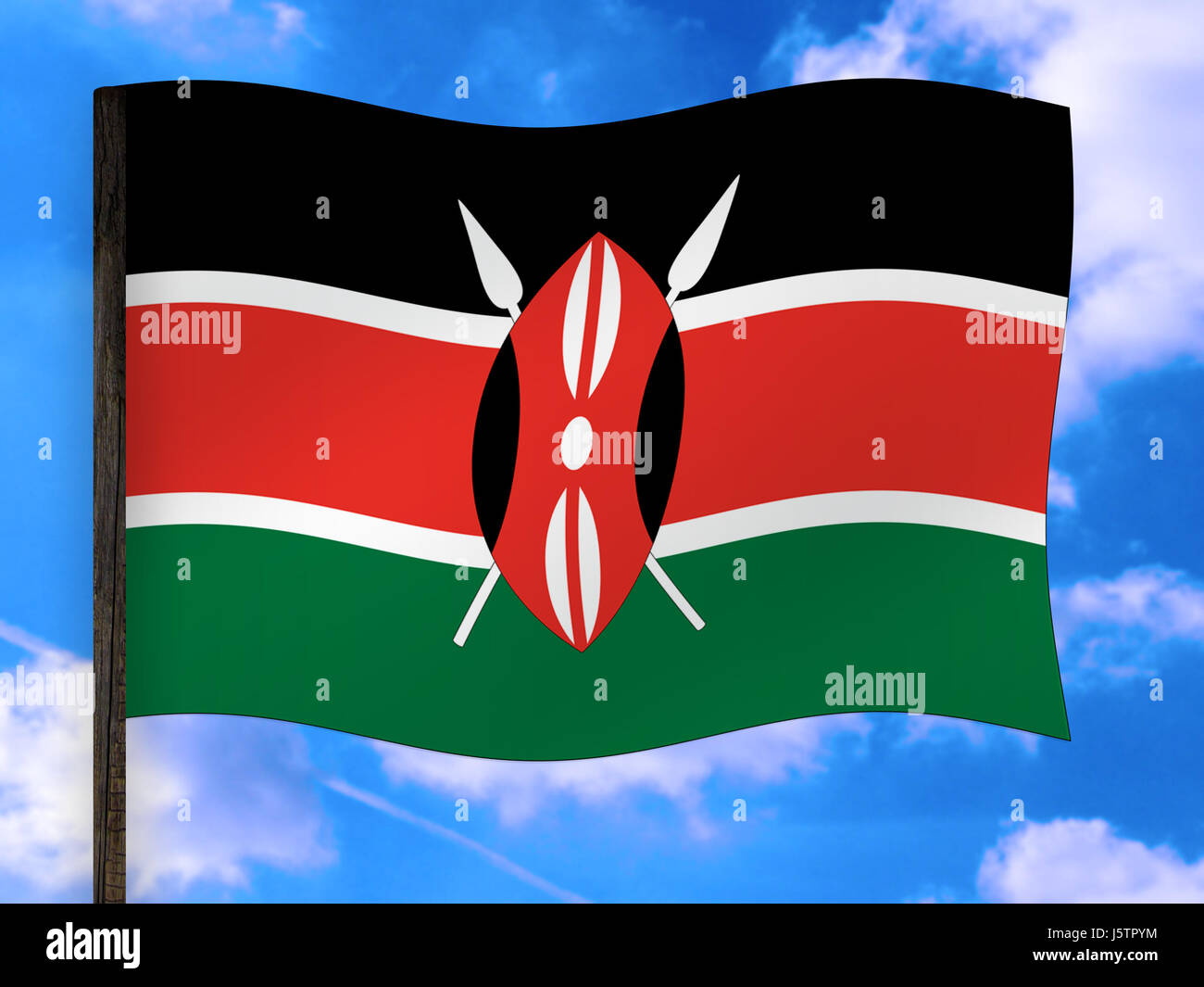 Kenya Flag High Resolution Stock Photography and Images - Alamy