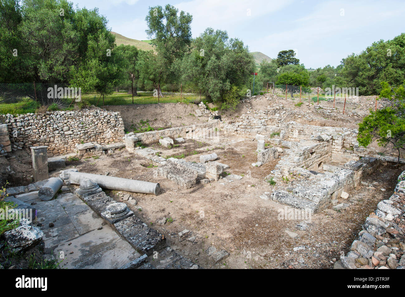 Ruins of Gortyna in Crete, Greece Stock Photo - Alamy