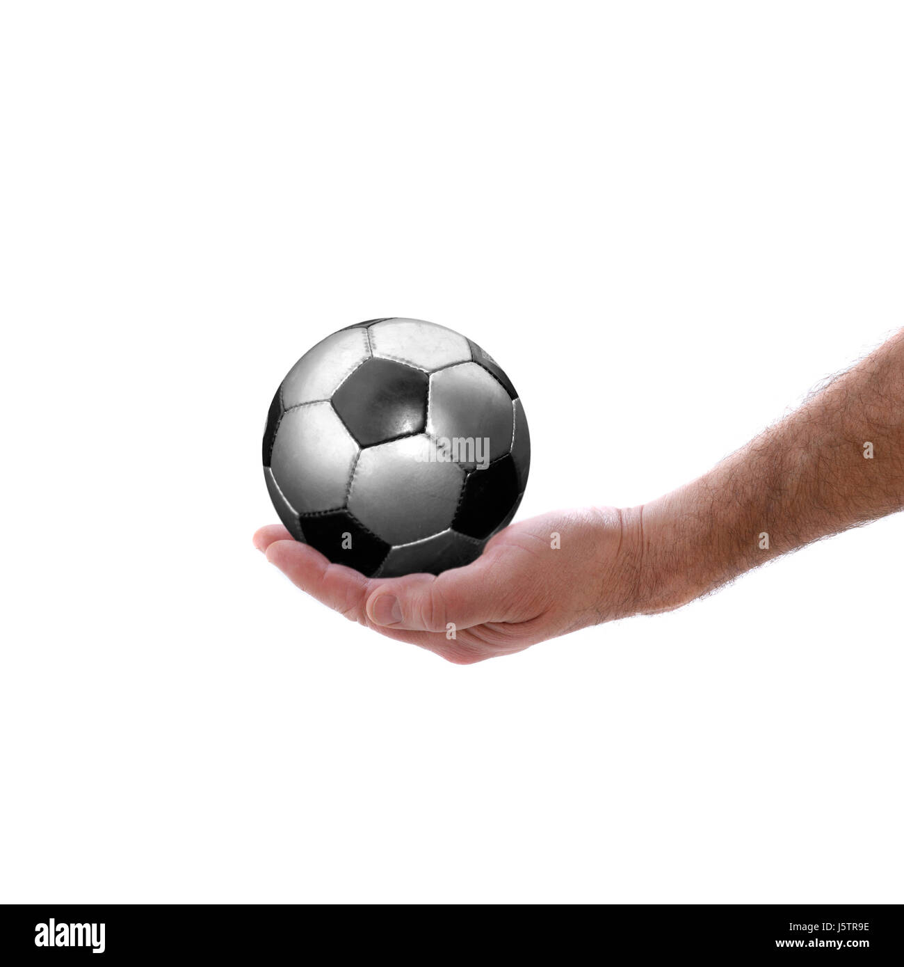 hand with soccer Stock Photo - Alamy
