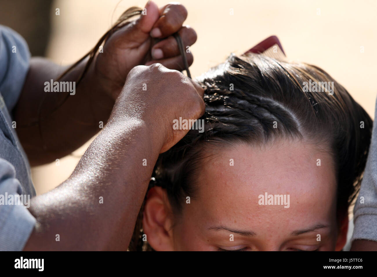 plait braids grid Stock Photo - Alamy