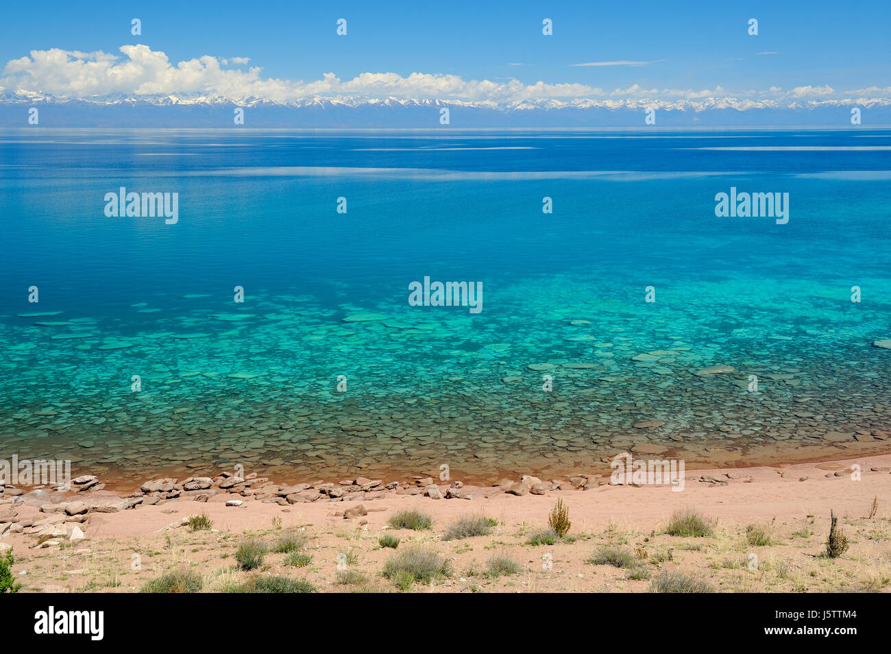 The Issyk-Kul lake in Kyrgyzstan Stock Photo - Alamy