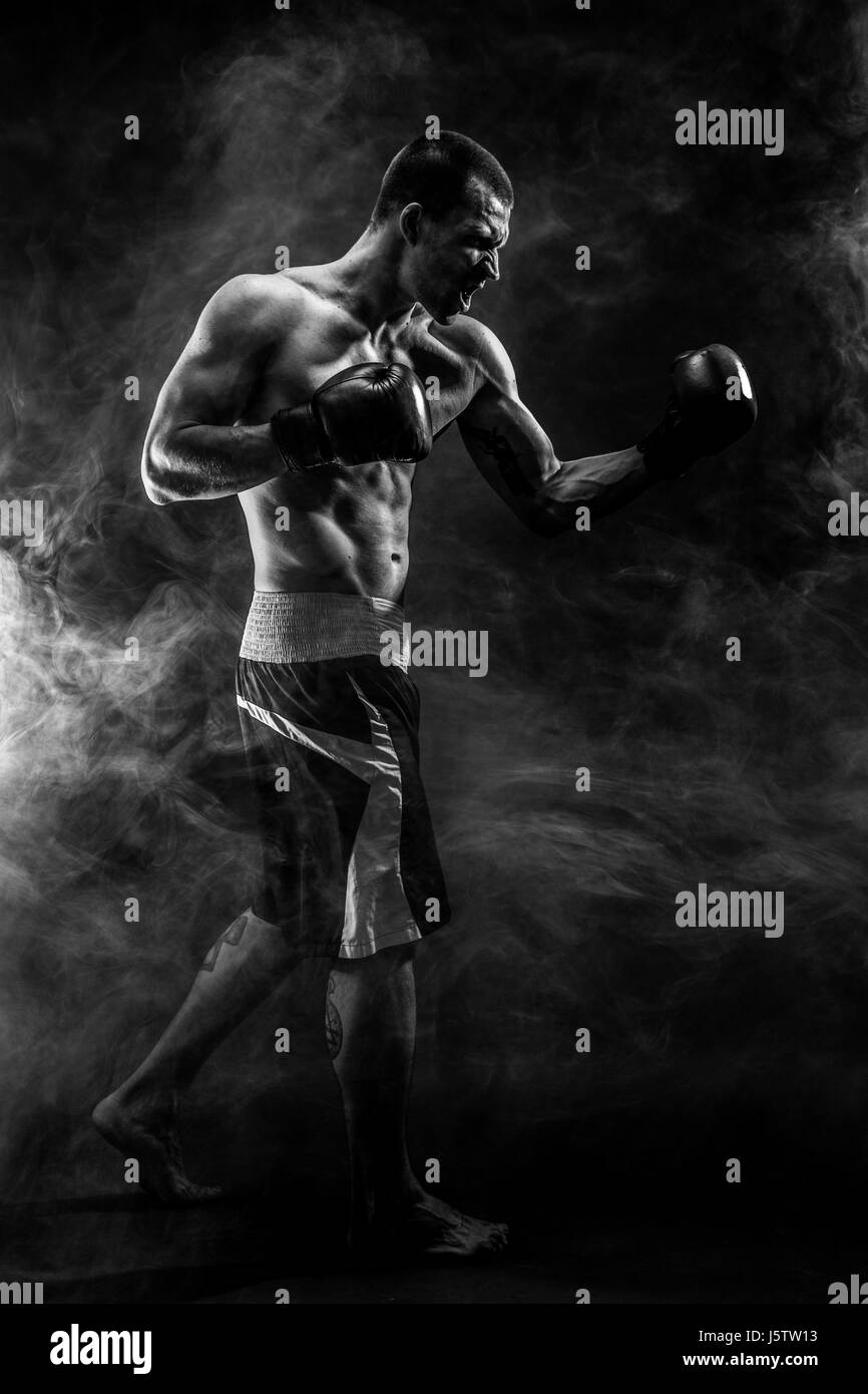 Boxing ring Black and White Stock Photos & Images - Alamy