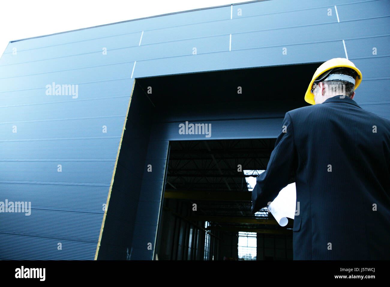 architect building owner construction plan check business man ...