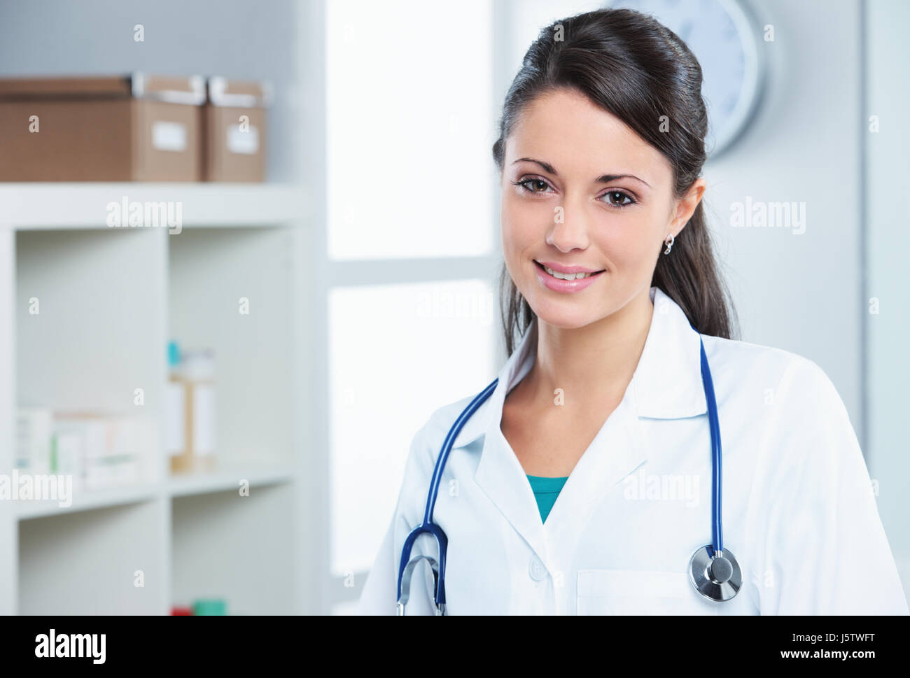 Portrait of a confident woman doctor in her office Stock Photo - Alamy