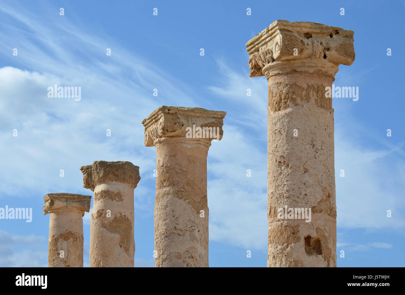Columns at Paphos Archaeological Park, Cyprus Stock Photo - Alamy