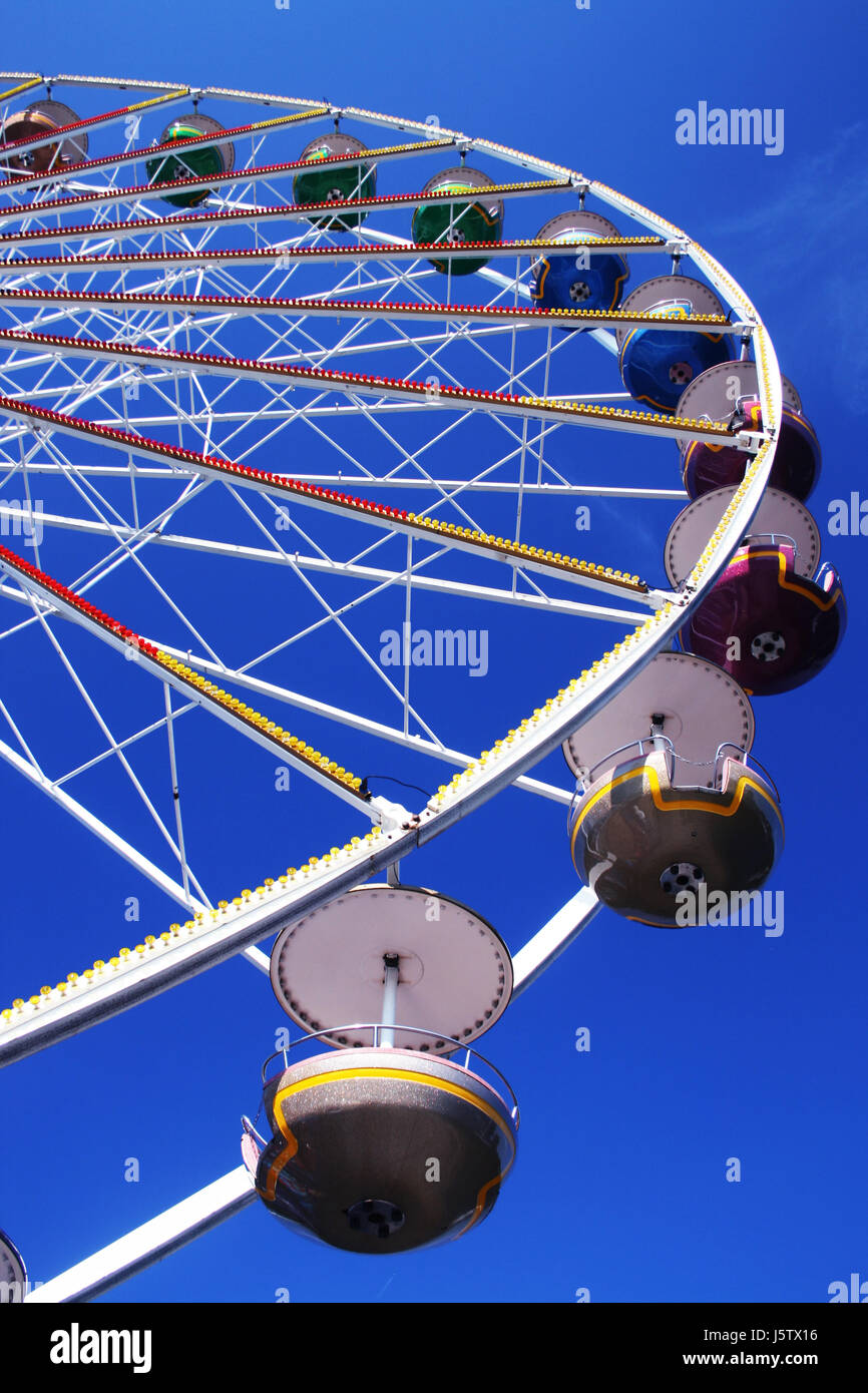 blue wheel ferris wheel giant wheel carousel high pressure area ...