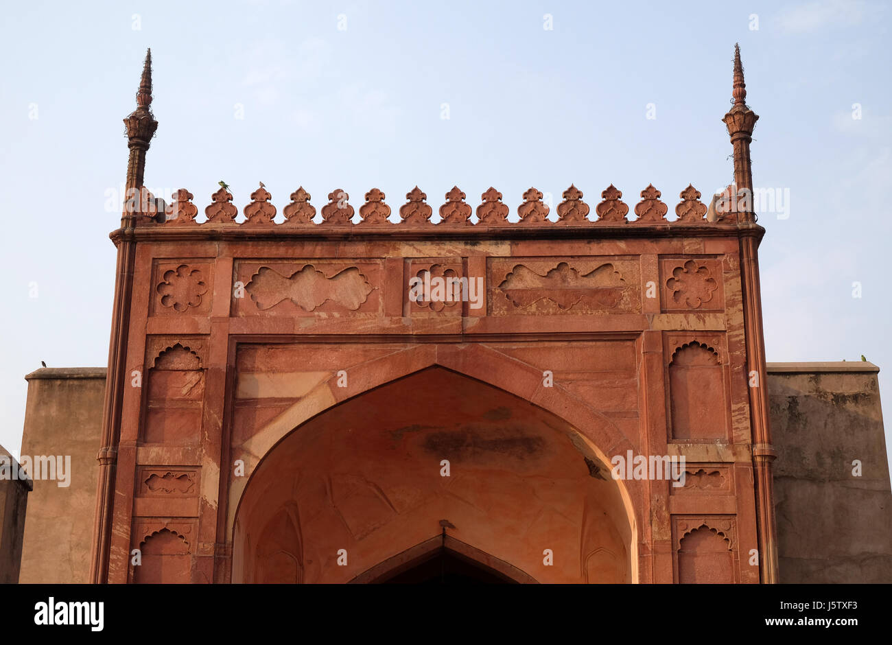 Unique architectural details of Red Fort, Agra, UNESCO World heritage ...