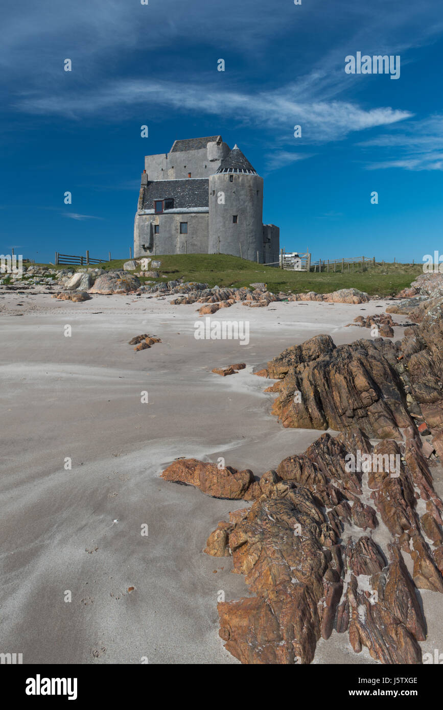 The 15th Century Breachacha Castle on the Inner Hebridean Isle of Coll ...
