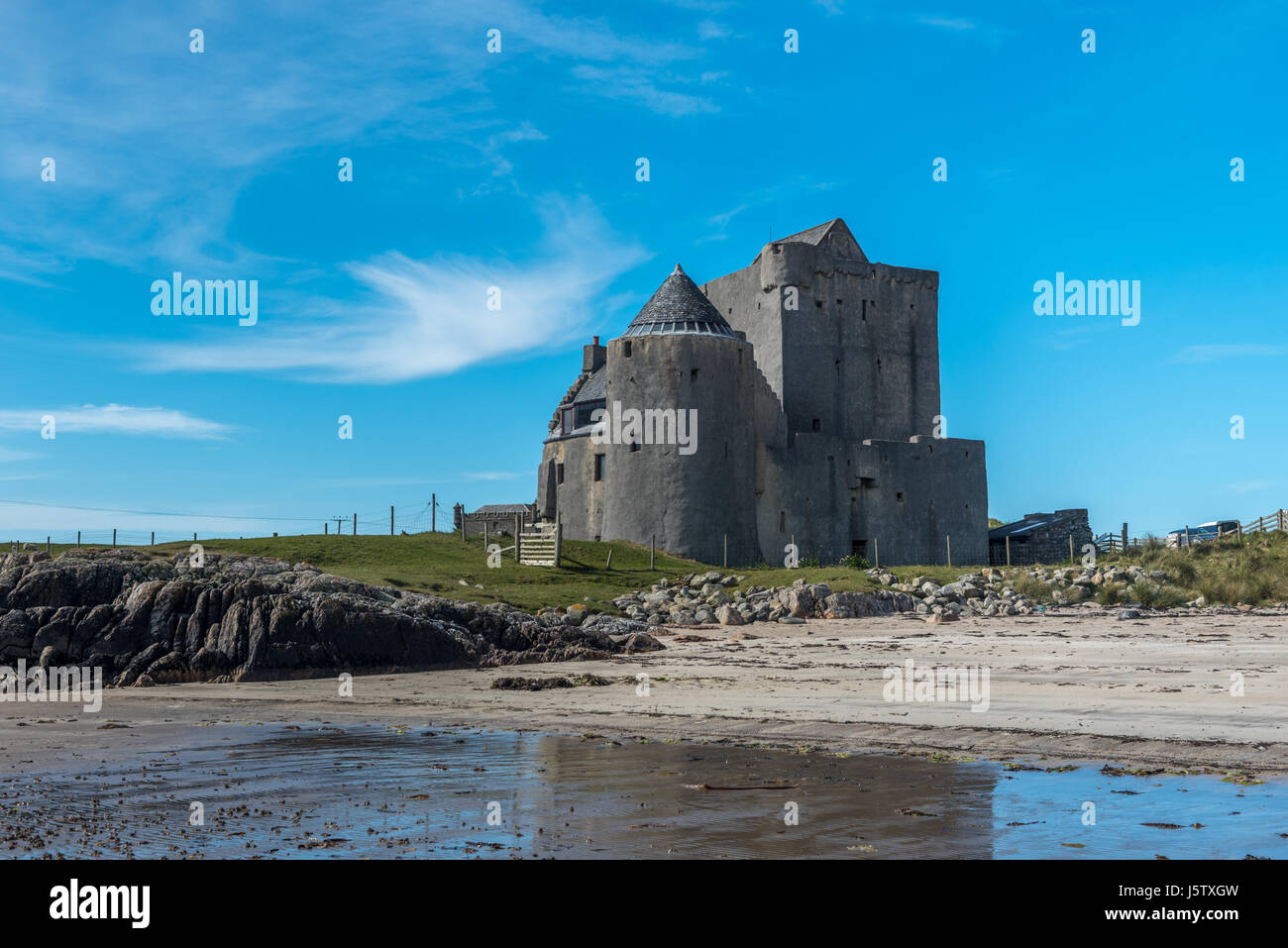 The 15th Century Breachacha Castle on the Inner Hebridean Isle of Coll ...