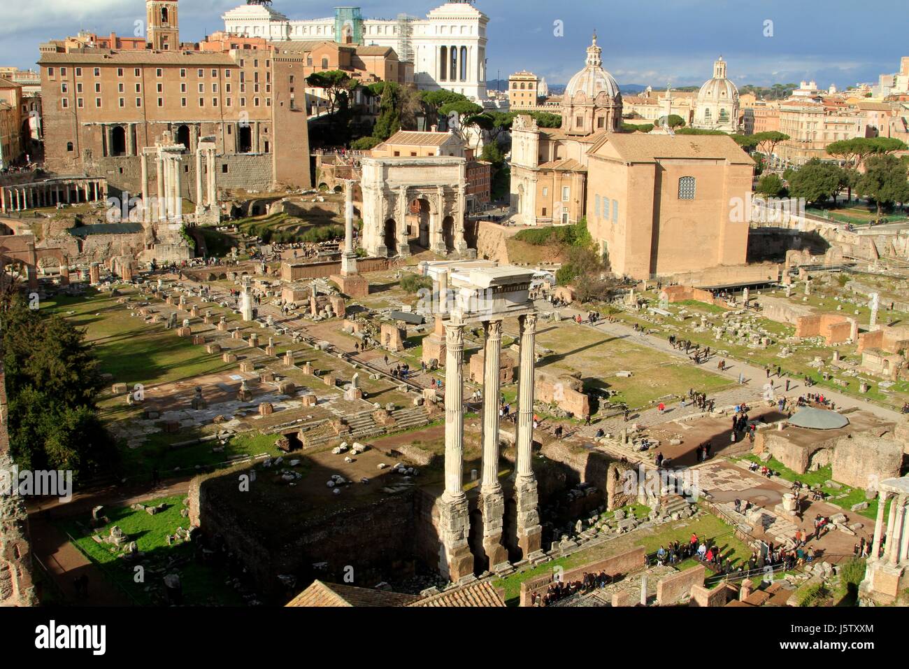 Overlook of the Roman Forum, Rome, Italy Stock Photo - Alamy