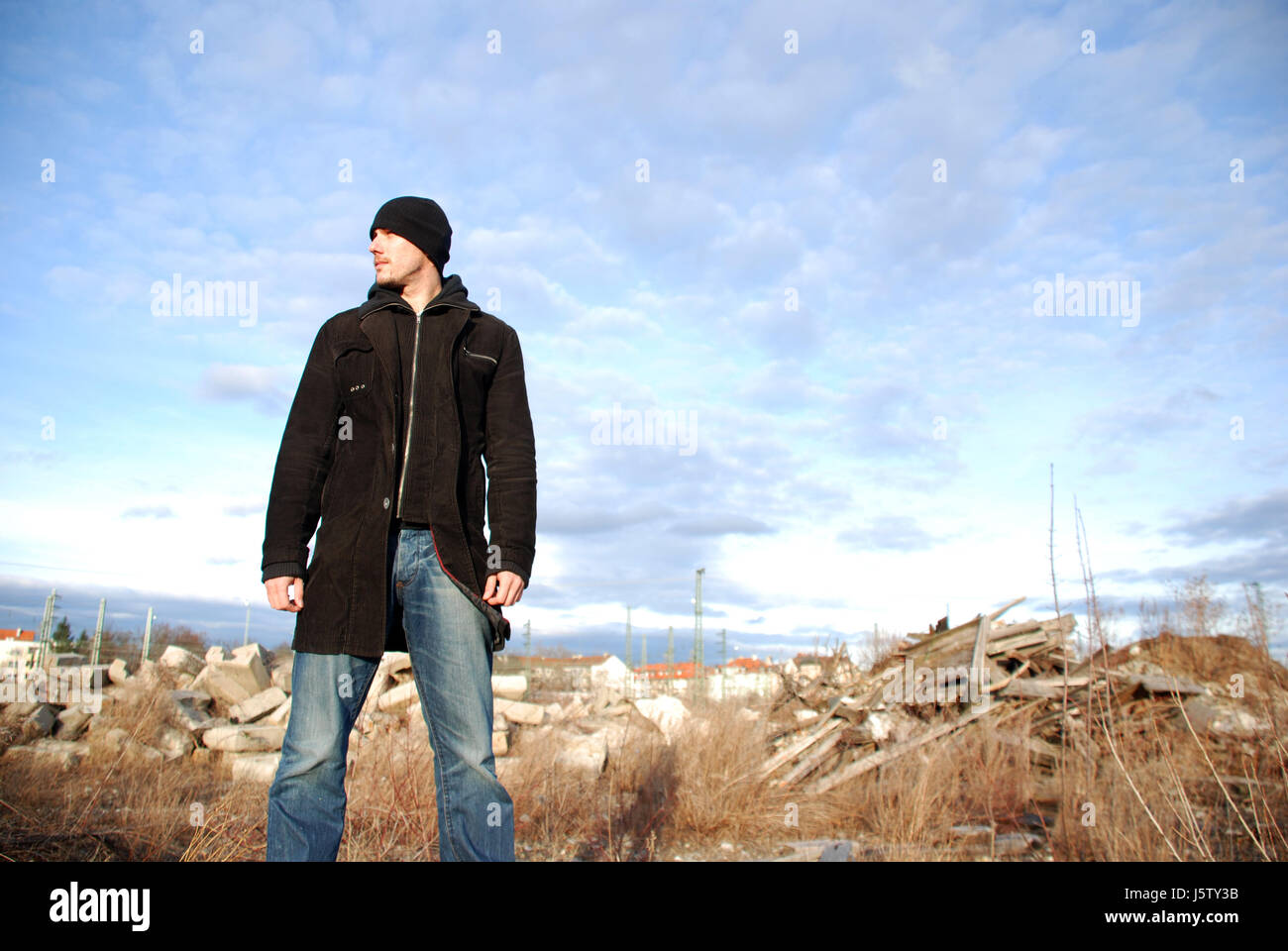 yard futuristic destruction terrain courtyard man future yard ...