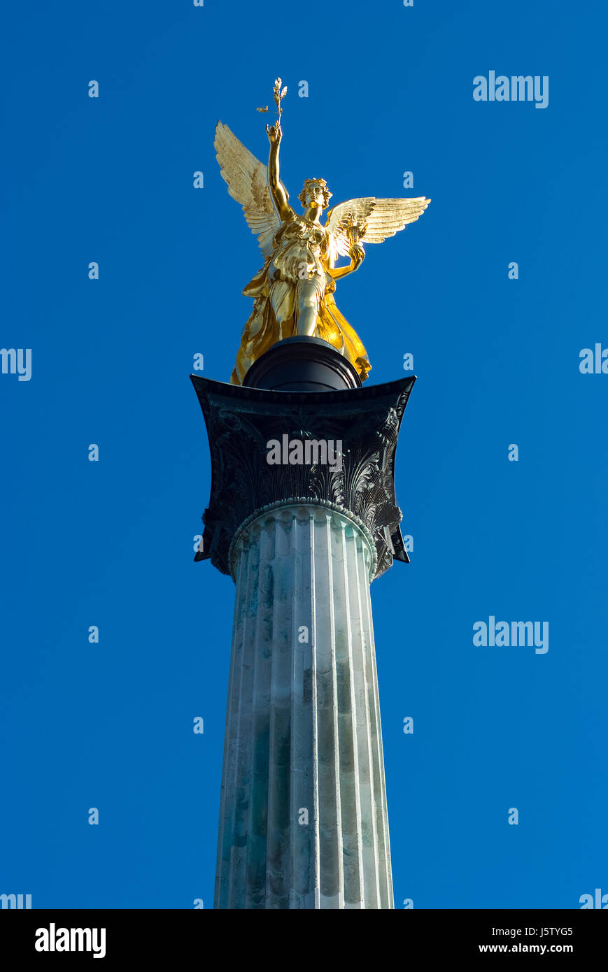 statue sights bavaria golden angel angels munich statue tourism sights ...