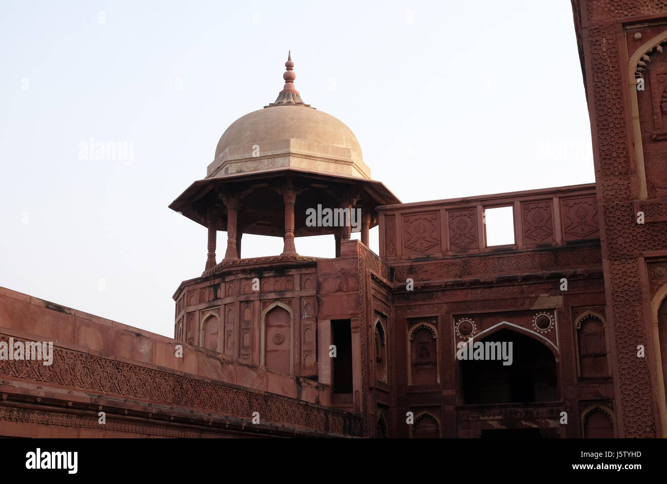 Unique architectural details of Red Fort, Agra, UNESCO World heritage ...