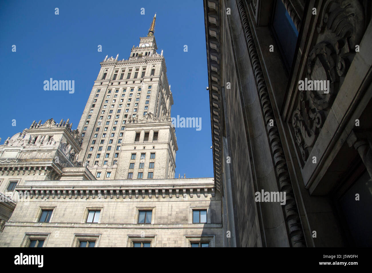 Palace of Culture and Science (Palac Kultury i Nauki PKiN) in Warsaw ...
