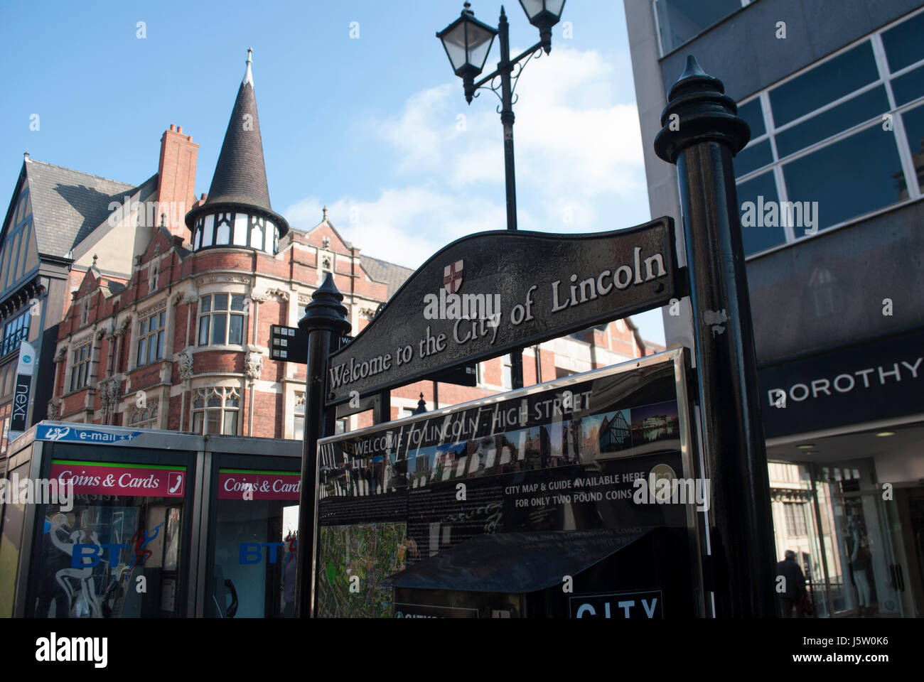 Welcome to the City of Lincoln sign Stock Photo - Alamy