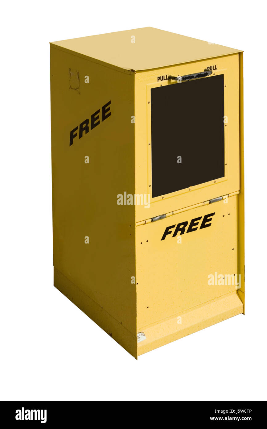 Newspaper distribution box Cut Out Stock Images & Pictures - Alamy