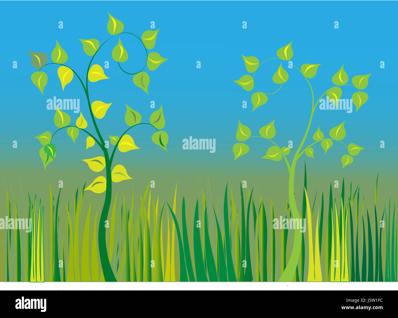 vector - illustration,grass field Stock Photo - Alamy