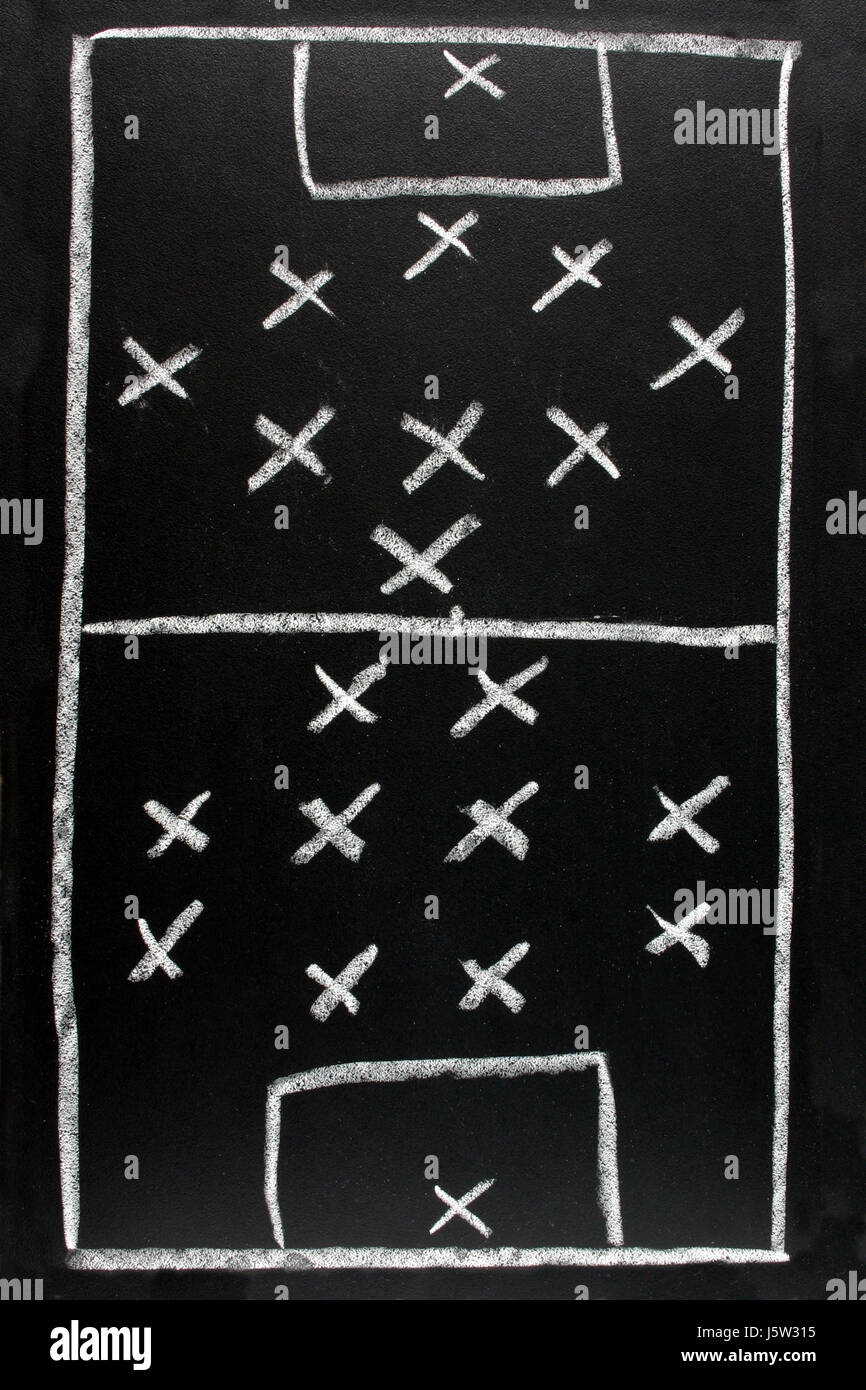 formation blackboard chalk tactics design shaping shape model figure ...