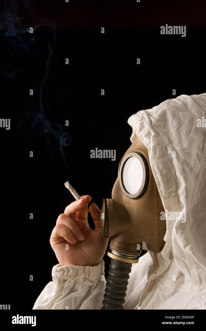 cigarette danger health gas military mask habit custom cigarette danger ...