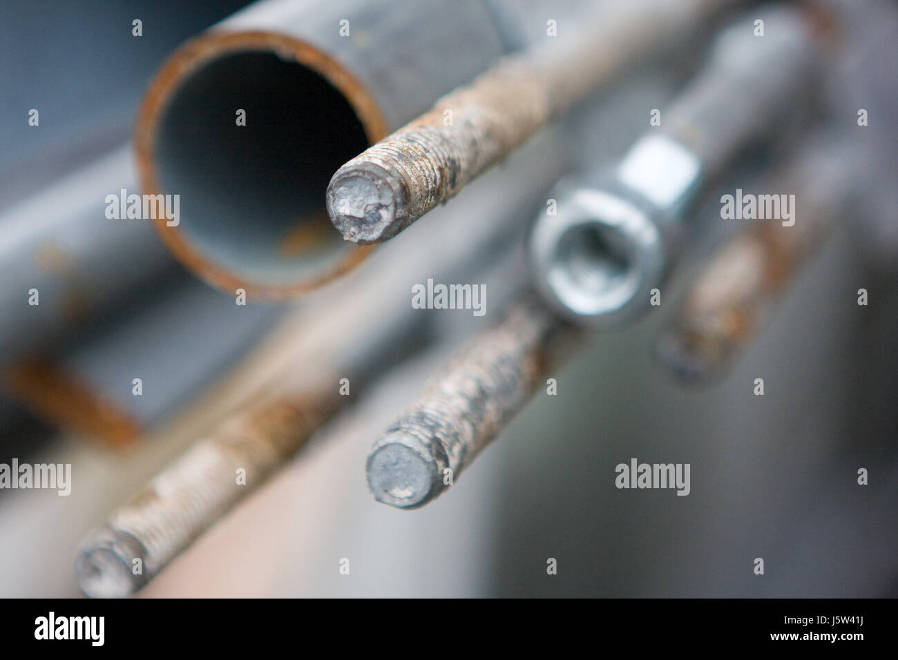 high-grade steel iron logistics steel metal rusty rust stack thread ...