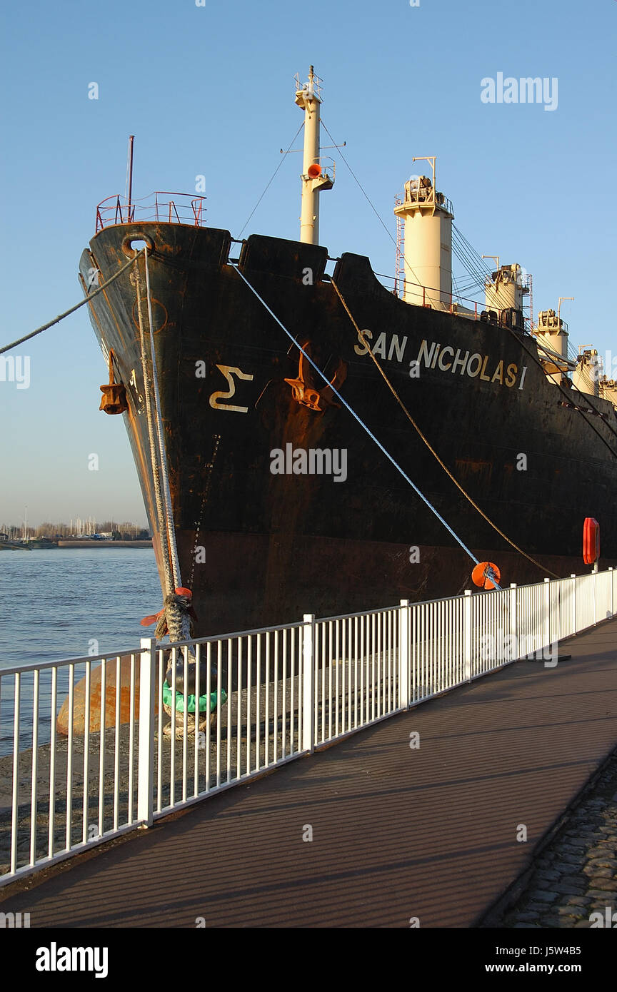 san nicholasi tanker tanker schelde Stock Photo - Alamy