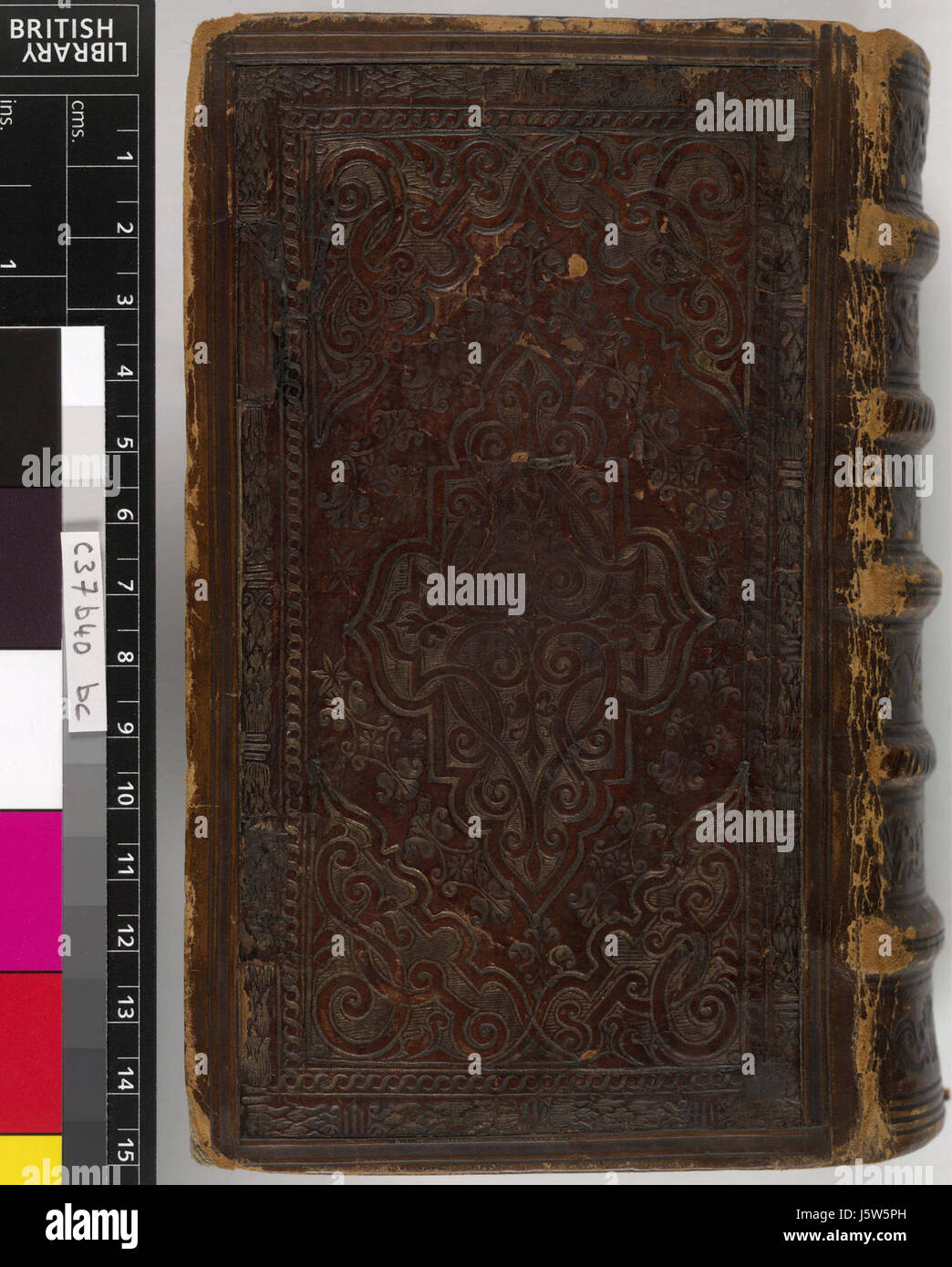 The lower cover of the Slavonic New Testament and Psalms features ...