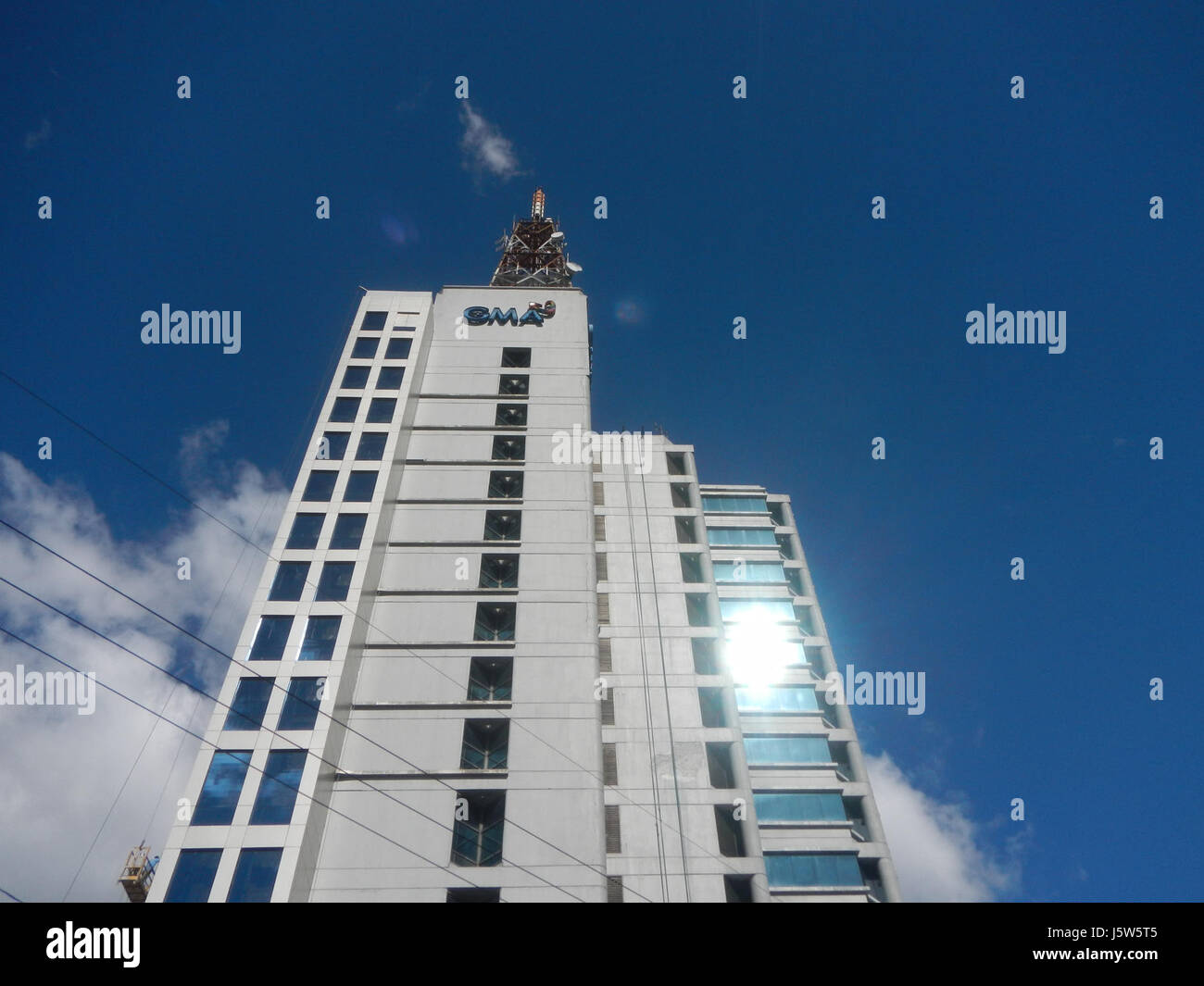 This image depicts the GMA Network Center located on Timog Avenue, a ...