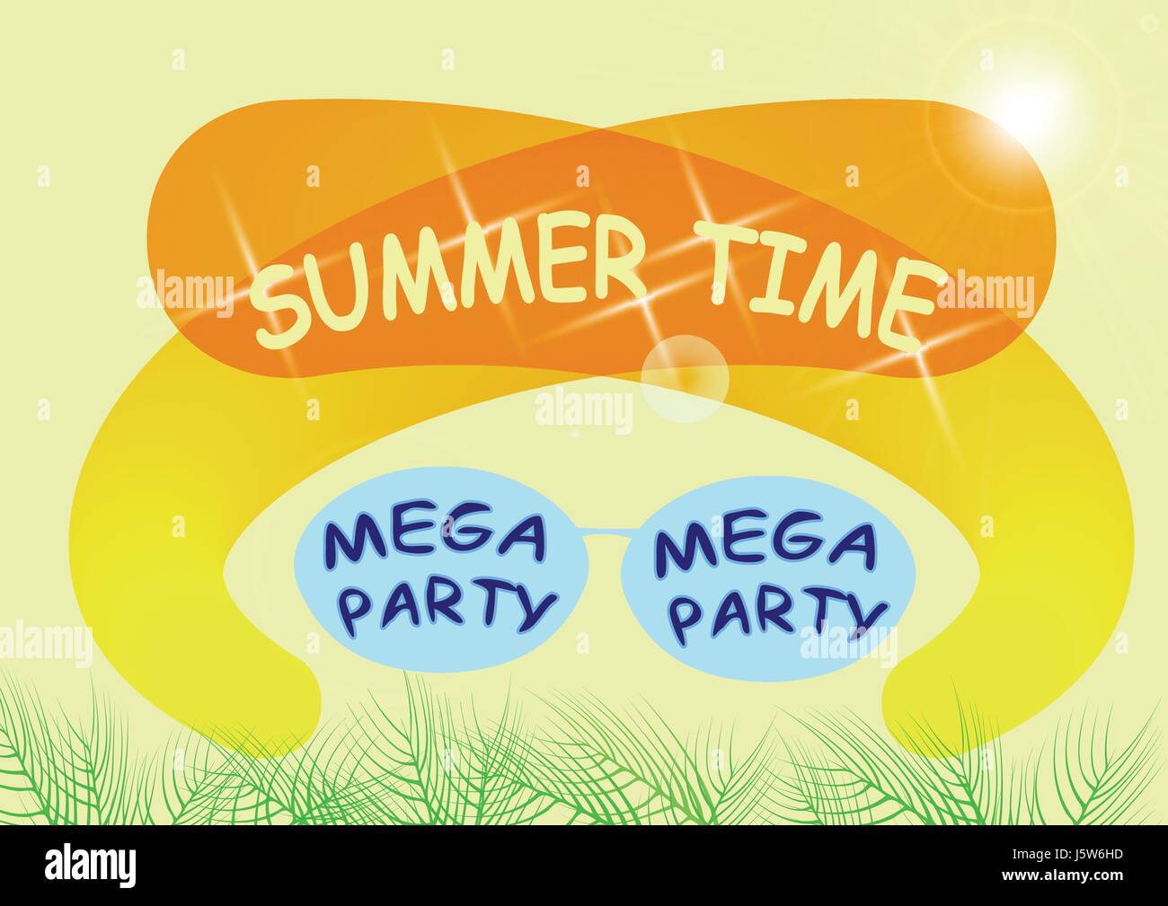 Beautiful summer template background Stock Vector Images - Alamy