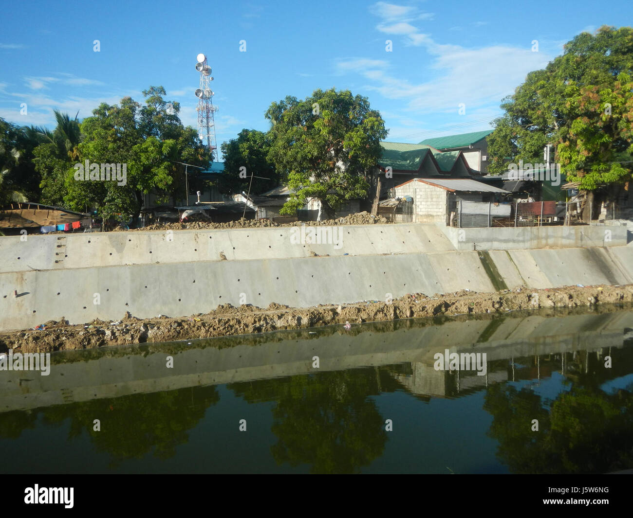 The Tigpalas Bridge over San Miguel River in Bulacan, Philippines ...