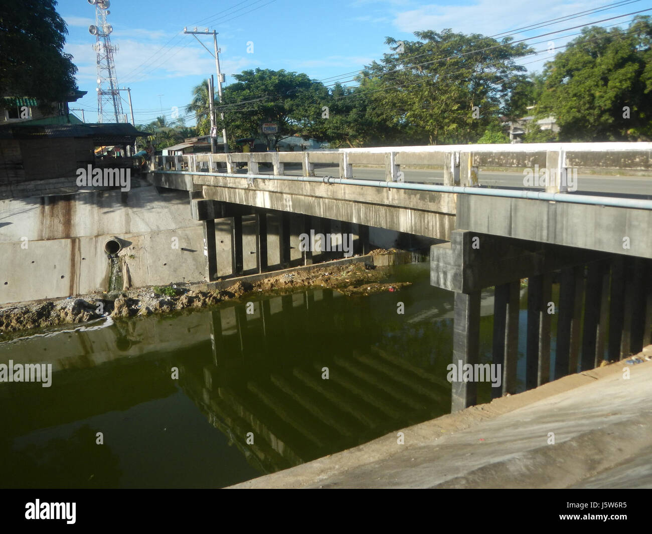 The Tigpalas Bridge, located over the San Miguel River in Bulacan, is ...
