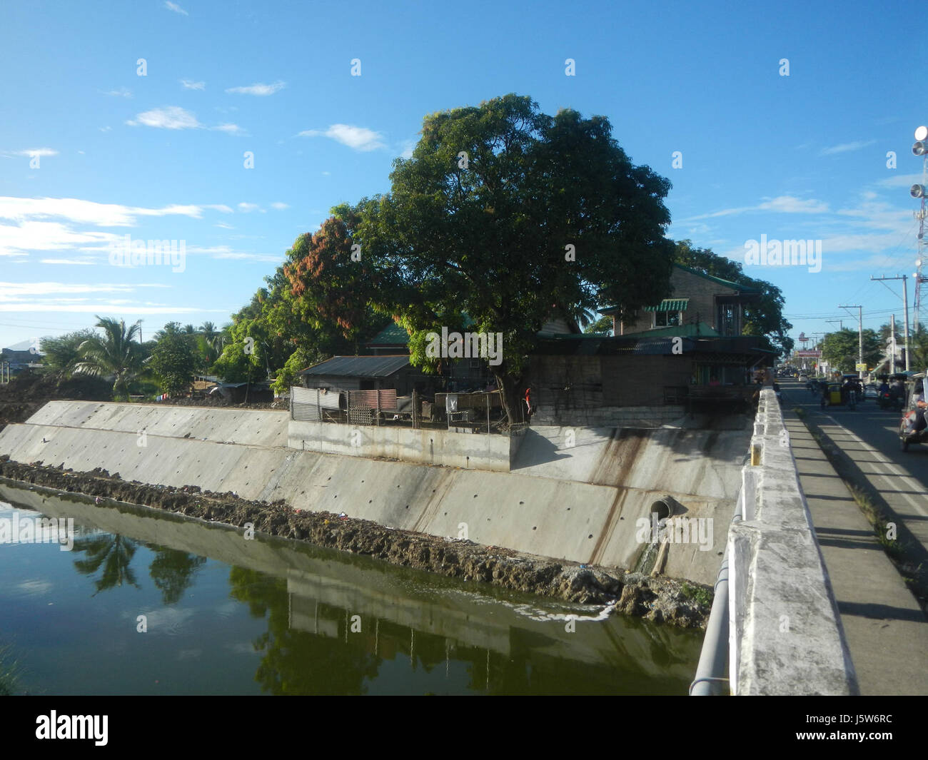The Tigpalas Bridge over the San Miguel River in Bulacan is supported ...