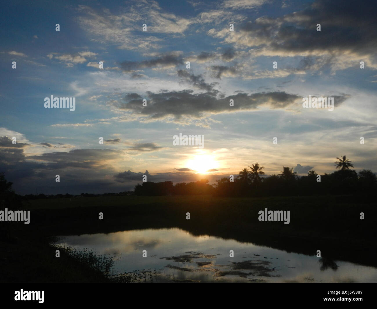 This scene depicts the agricultural landscape of Sakdalan, San Jose ...