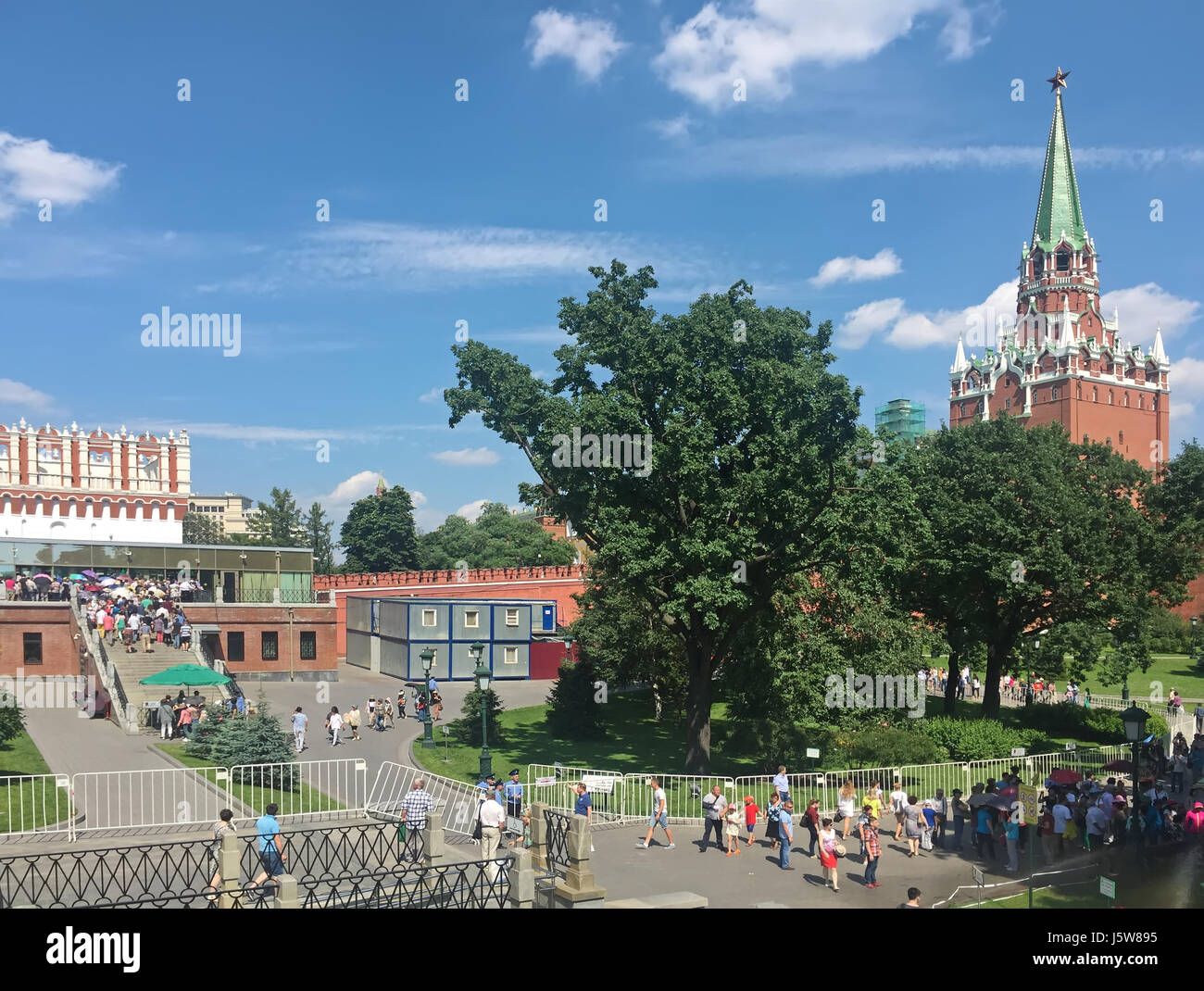 Moscow, Russia - June 26, 2016: People stand in line to get to see ...