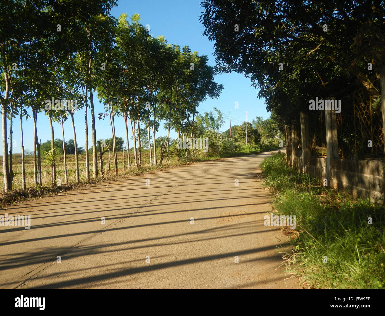 This image shows a rural landscape in San Rafael, Bulacan, Philippines ...