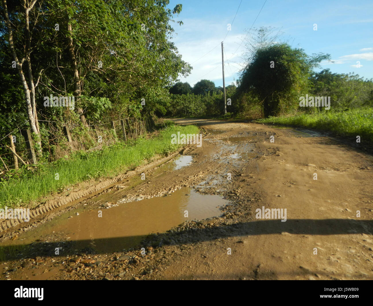 This depicts the rural agricultural landscape along Umpucan Alagao ...