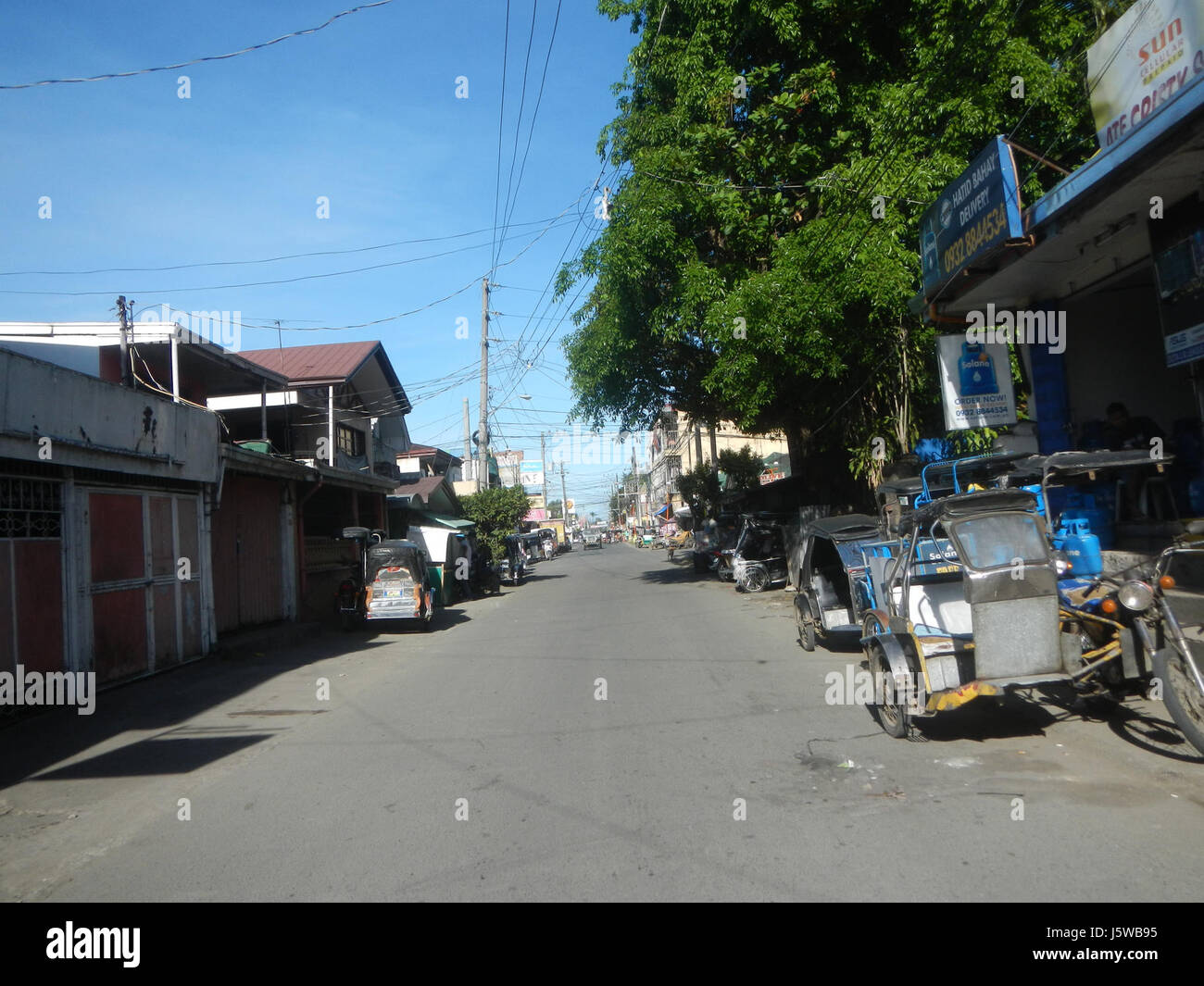 This image captures old houses in the Poblacion area of San Vicente ...