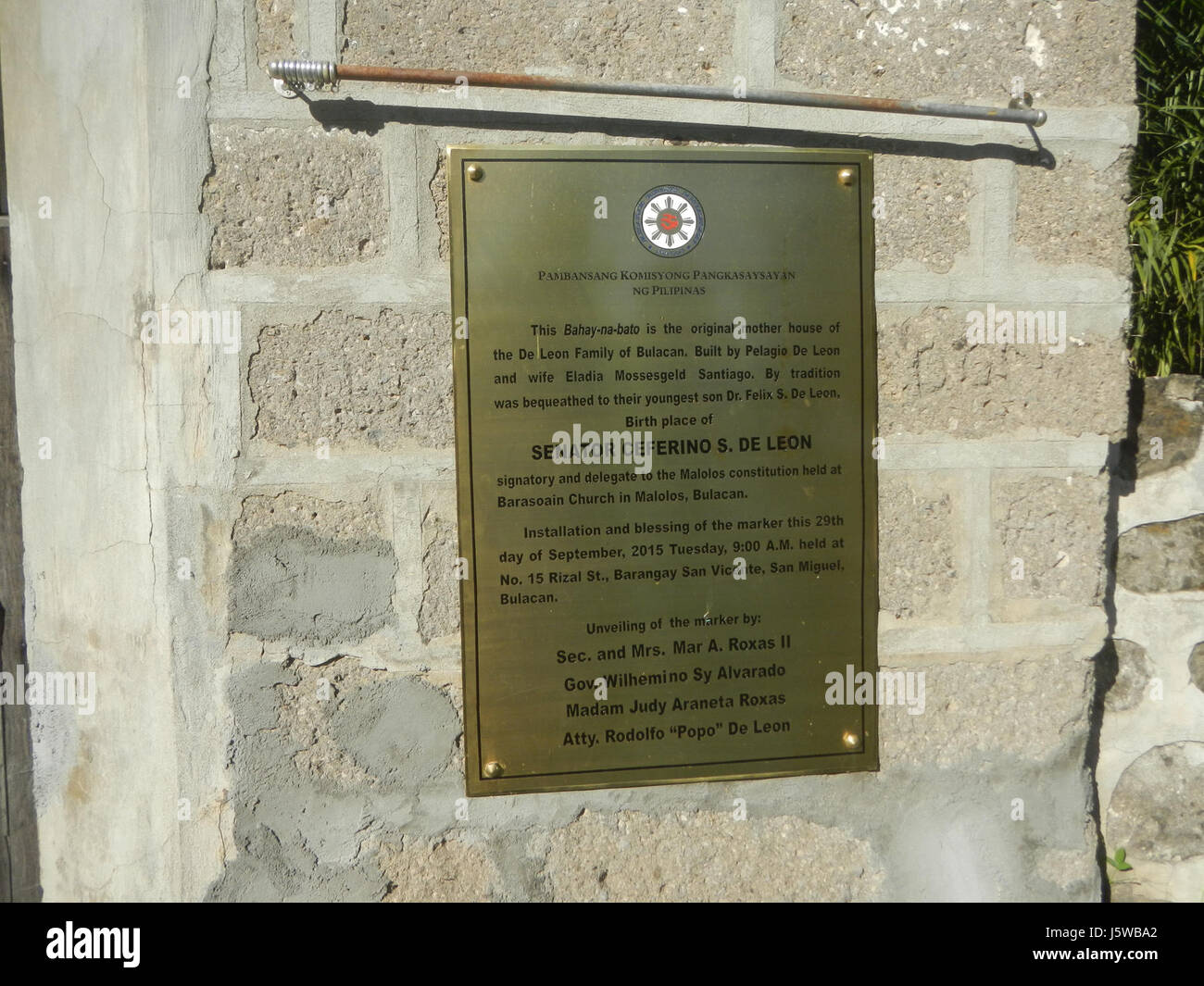 The Poblacion Old Houses in San Vicente, San Miguel, Bulacan, represent ...