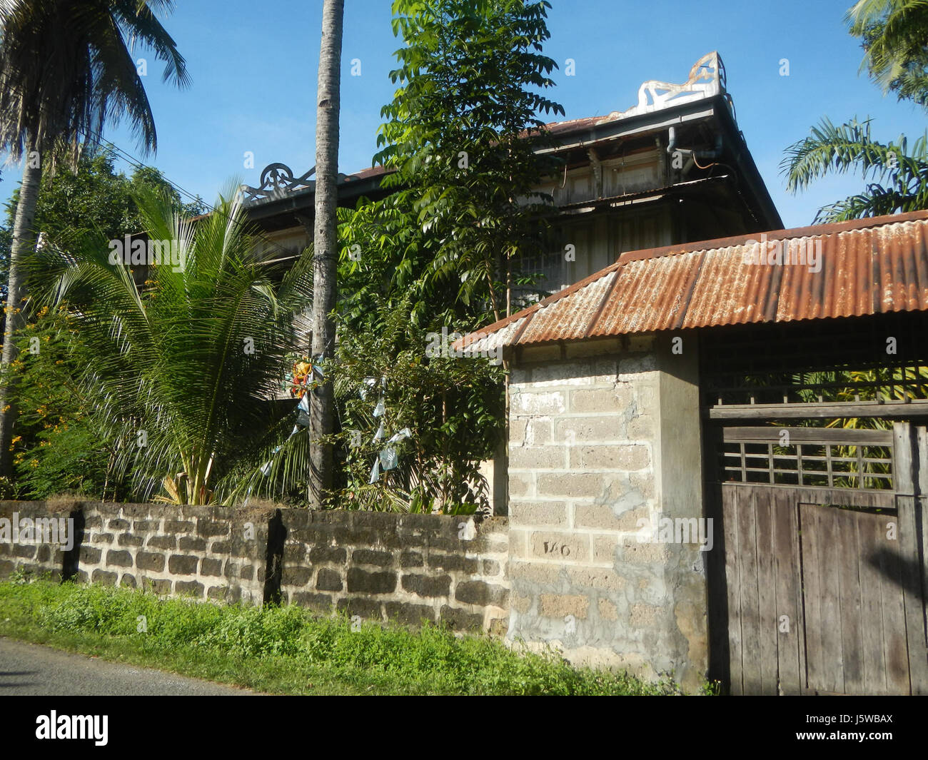 A snapshot of old houses located in the Poblacion area of San Vicente ...