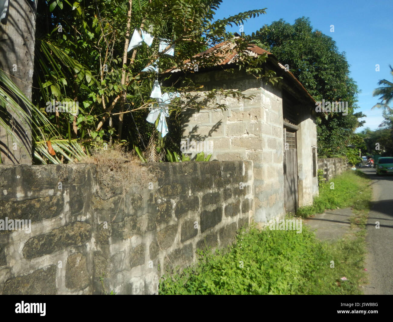 The old houses in Poblacion, San Vicente, San Miguel, Bulacan, reflect ...