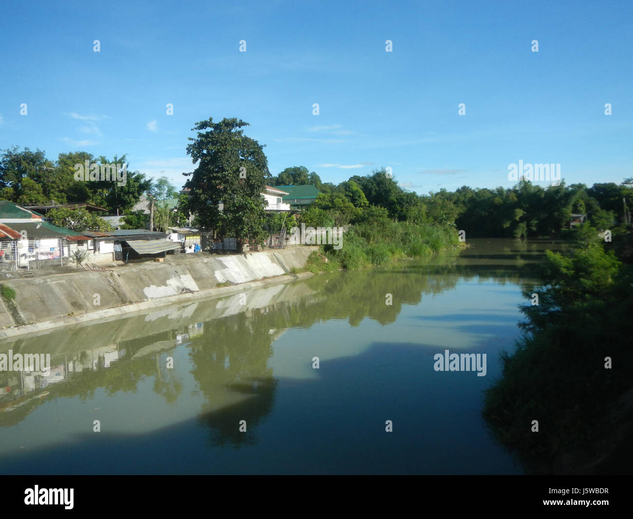 San Vicente Bridge, located in San Miguel, Bulacan, spans the river in ...