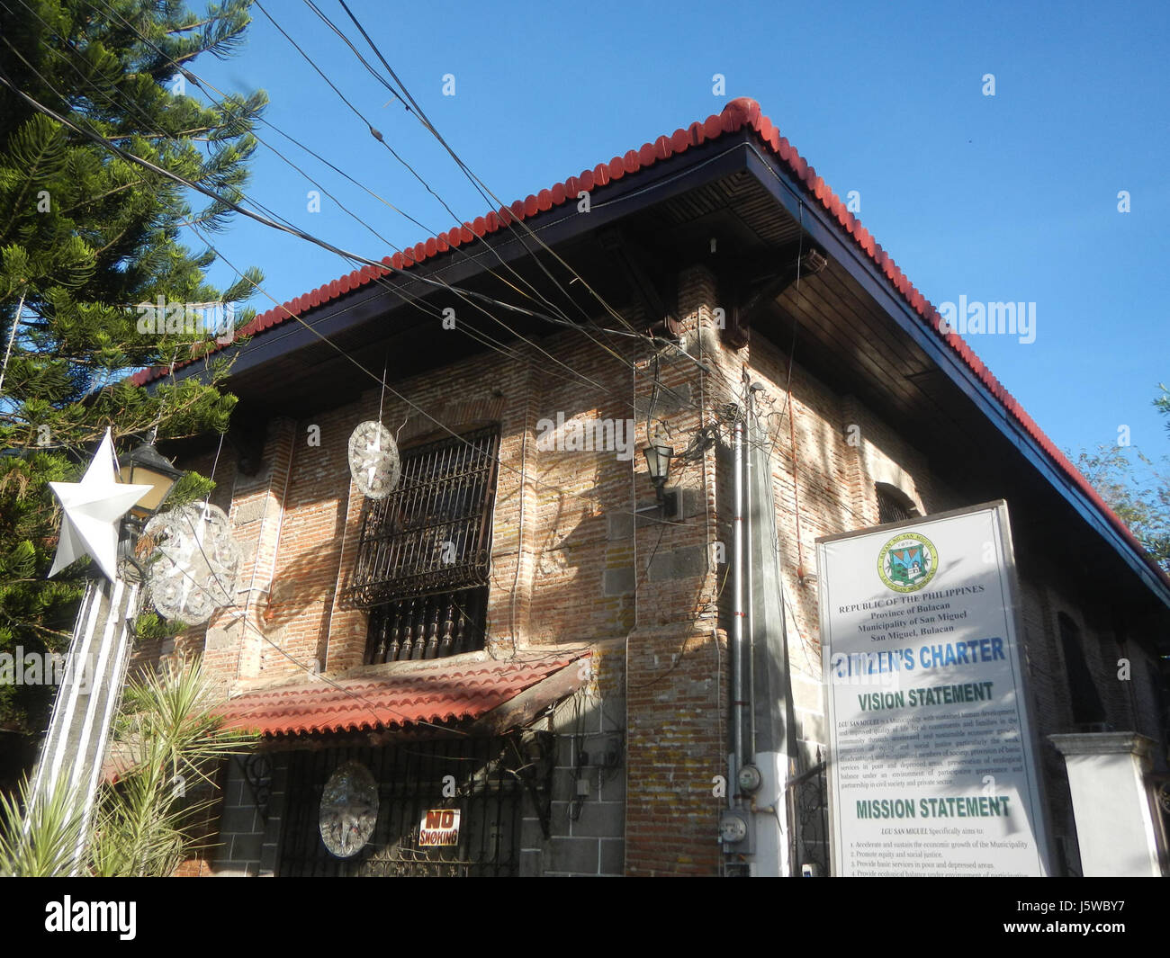 01548 San Miguel, Bulacan Municipal Hall Lovely Park Poblacion 23 Stock ...