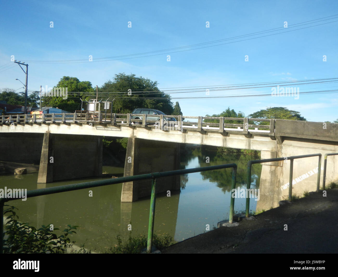 The San Miguel Bridge in Bulacan, Philippines, spans the River San Juan ...
