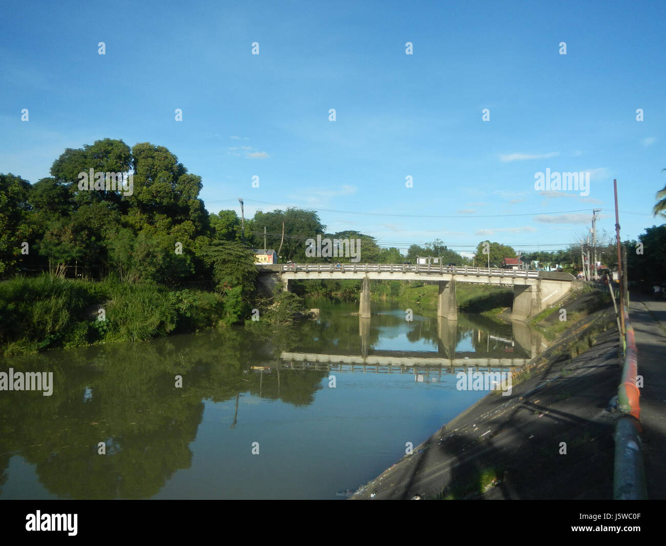 San Miguel Bridge, spanning the San Juan River in Poblacion, Bulacan ...
