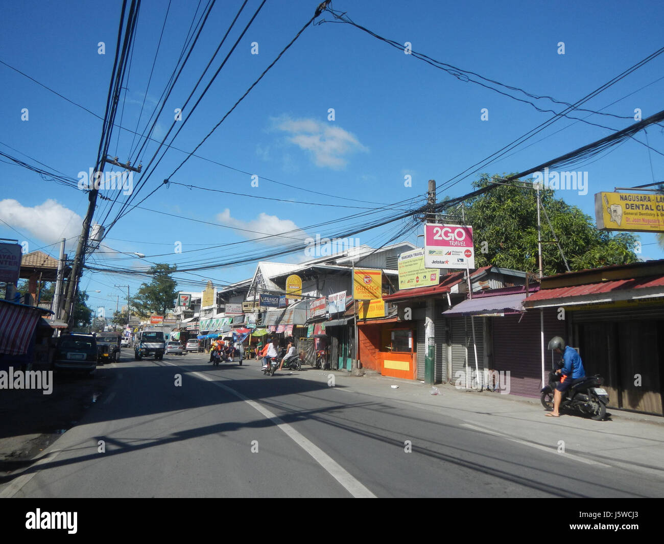 This image depicts the Maharlika Highway in Santa Cruz Tabang ...